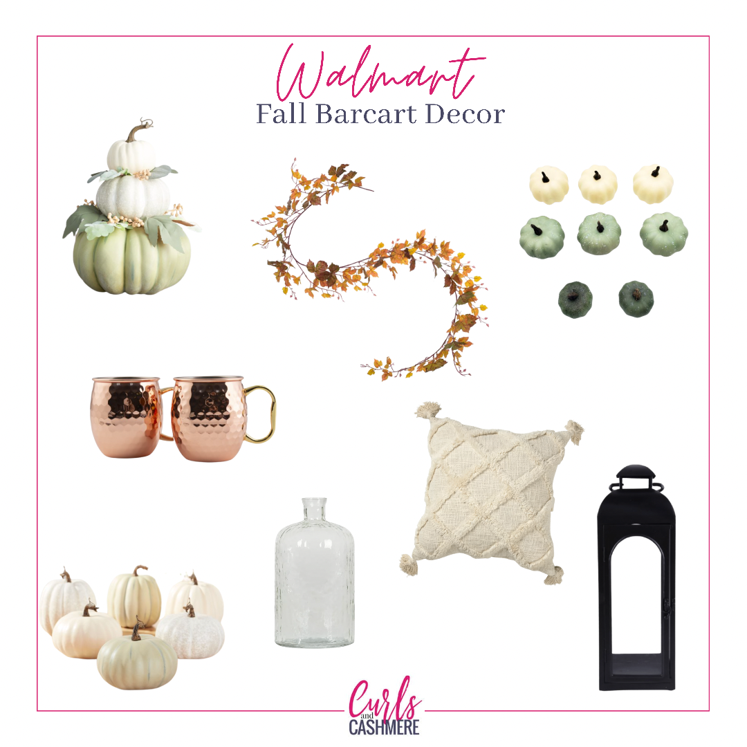 How to Style a Bar Cart for Fall | Curls and Cashmere